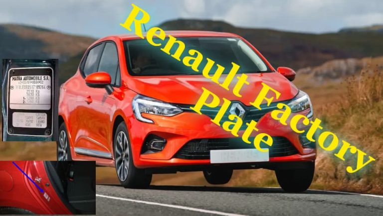 Renault Factory Plate | Cariffy